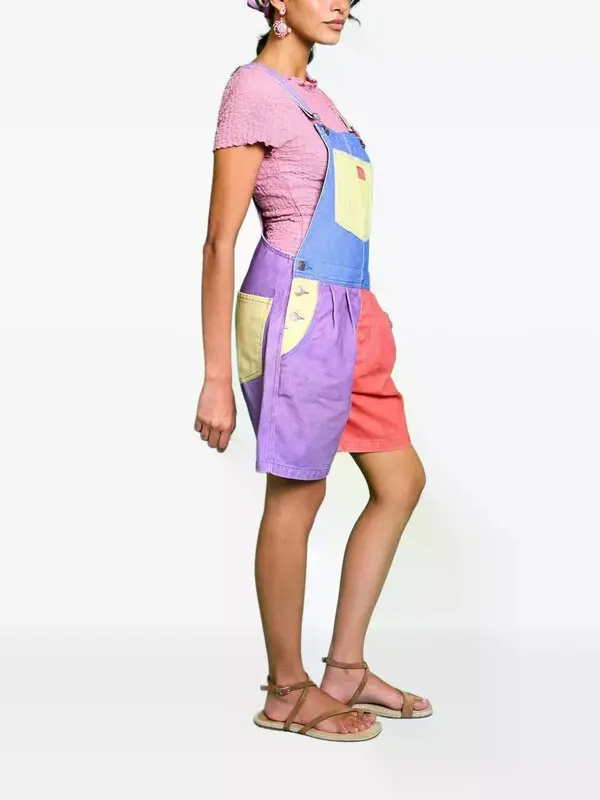 FAVORITE PEOPLE Mozzarela Colour-block Adjustable-straps Overalls
