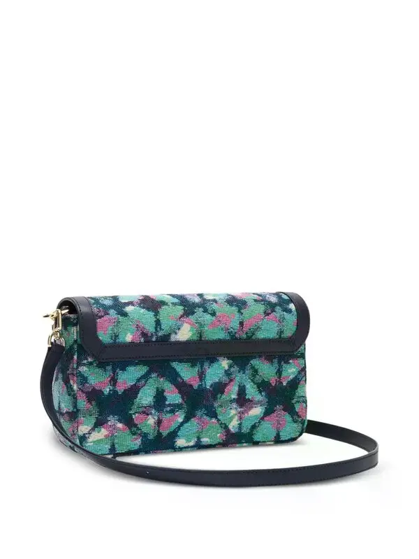 Furla Iride Small Floral-jacquard Crossbody Bag - Blue