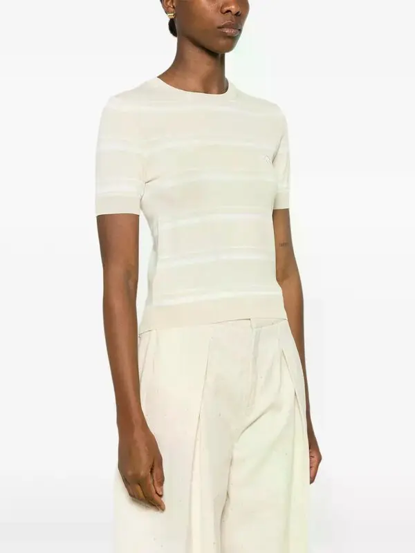 ERMANNO FIRENZE Striped Knit T-shirt