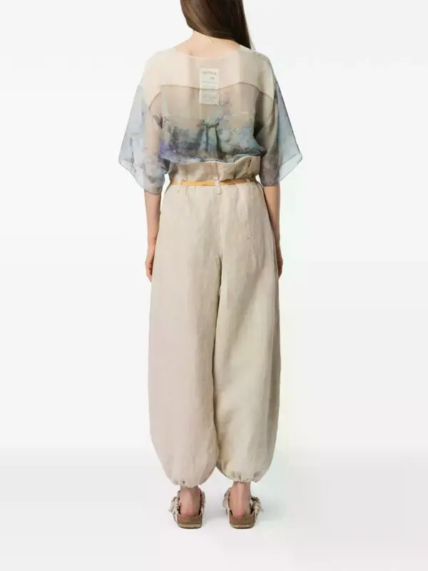 ANNTIAN Tie-detail Trousers