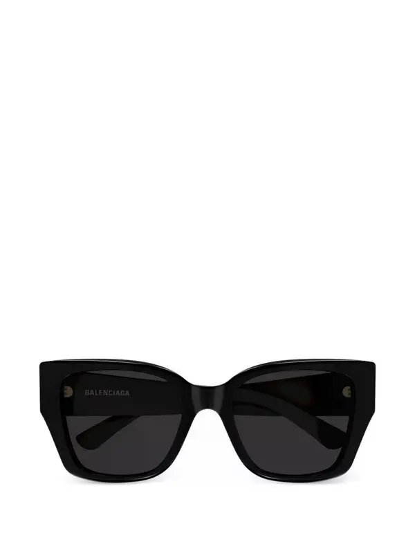 Balenciaga Geometric Frame Sunglasses - Black