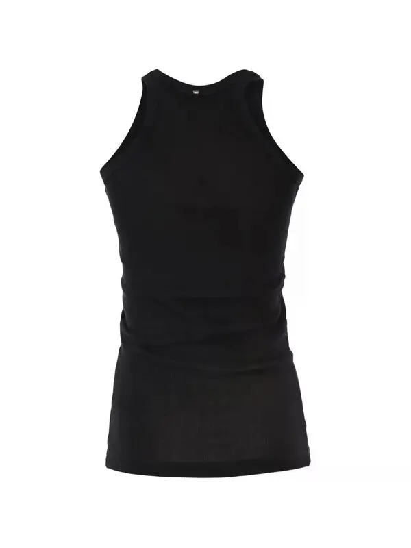 Sportmax Ribbed Knit Racerback Tank Top - Black