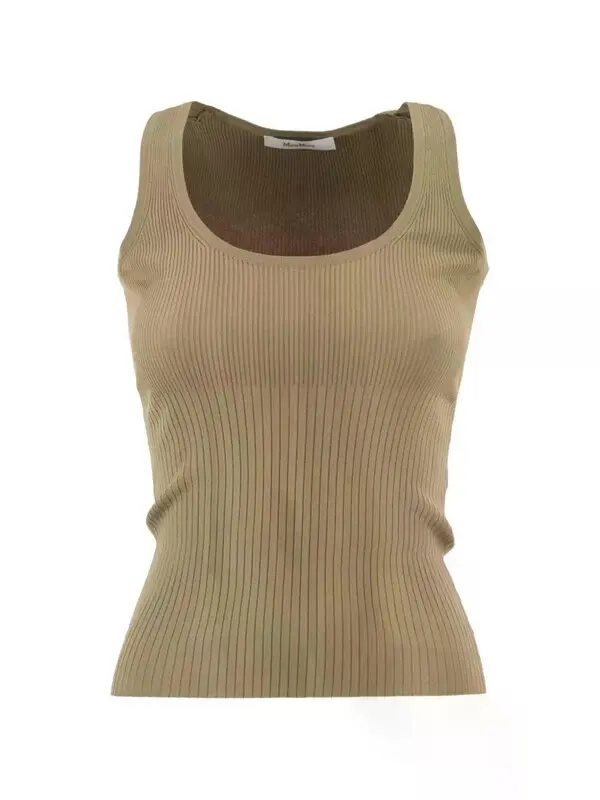 Max Mara Ribbed Tank Top - Neutrals