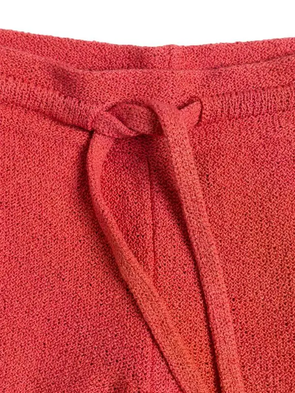 LANEUS Knitted Track Pants - Pink