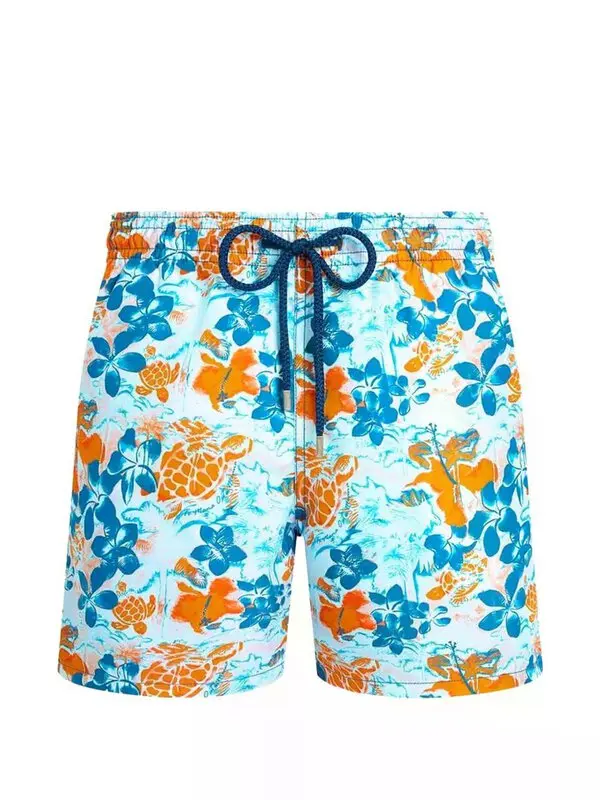 Vilebrequin Floral Print Swim Shorts - White