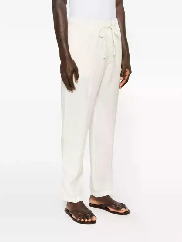 120% Lino Drawstring Trousers - Neutrals