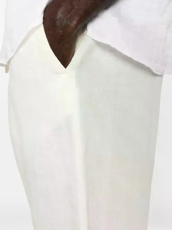 120% Lino Drawstring Trousers - Neutrals