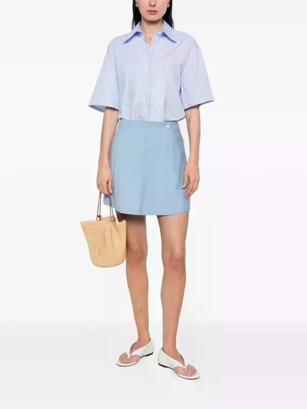 MANUEL RITZ Wrap Button Skirt