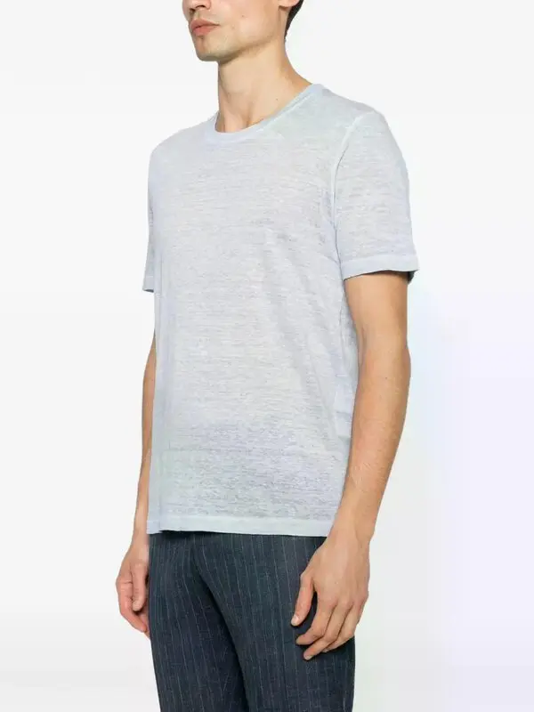 120% Lino Crew-neck T-shirt