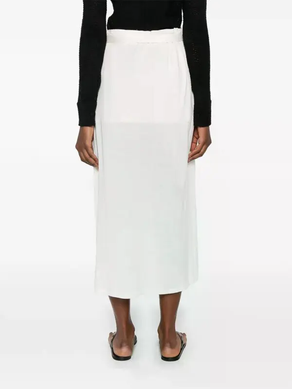 TOTEME Tie-waist Midi Skirt - Neutrals