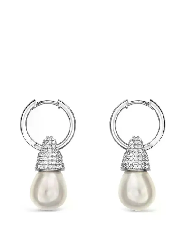 OBSIDIAN Pearl Sterling Earrings