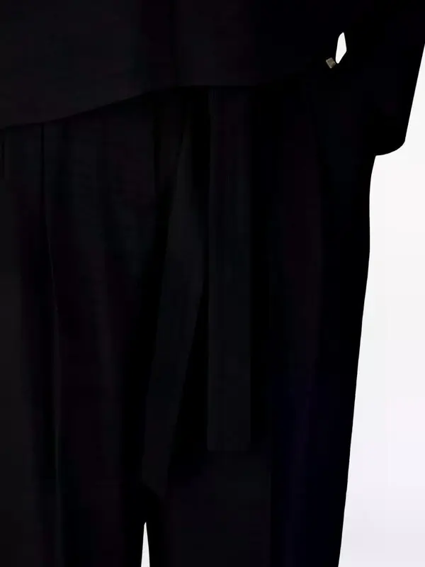 Herno Textured Finish Wide Leg Trousers