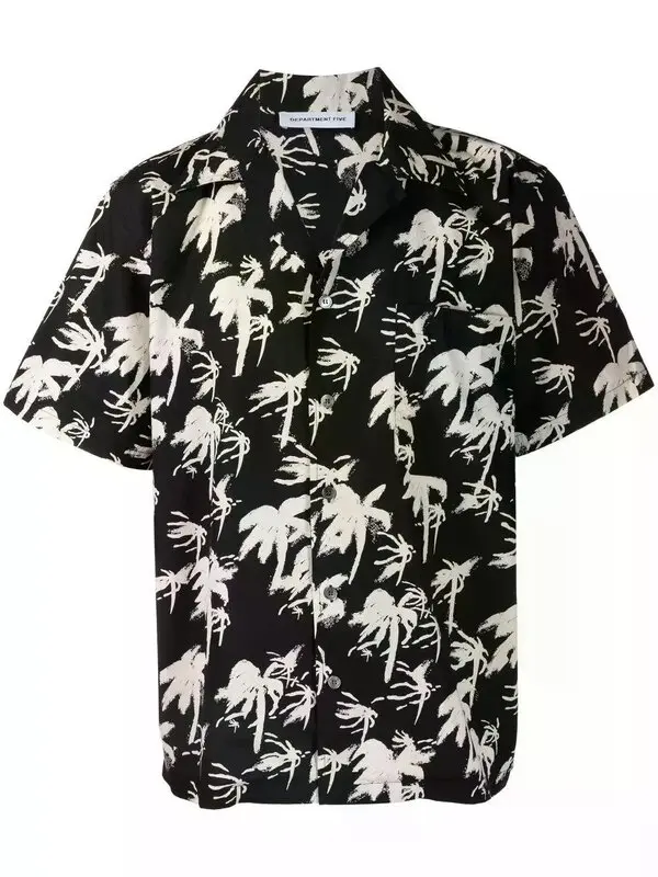 DEPARTMENT 5 Floral Button-down Shirt