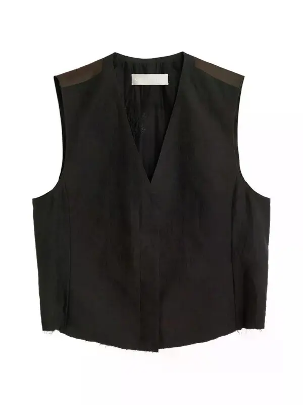 Our Legacy V-neck Sleeveless Vest - Black