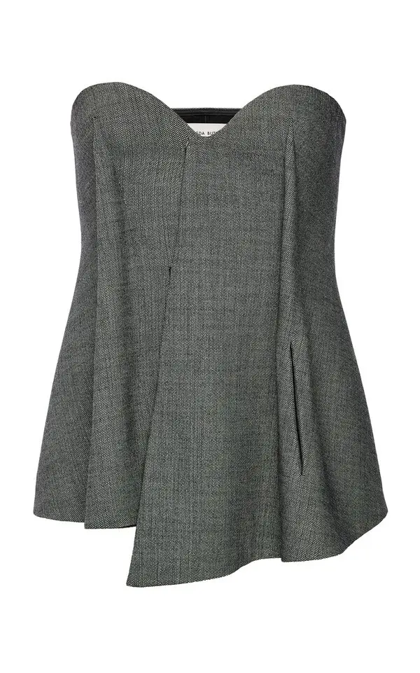 Magda Butrym Wool-blend Strapless Top