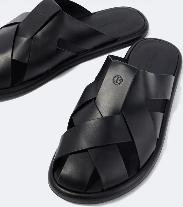 Giorgio Armani Leather Sandals
