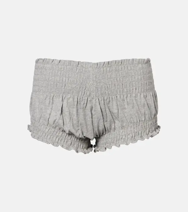 Dries Van Noten Melange Cotton Shorts - Grey