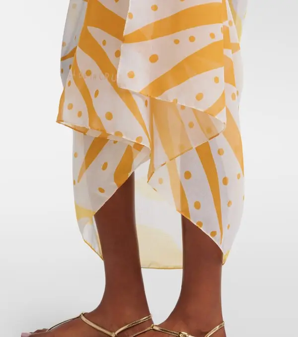 CALA DE LA CRUZ Luana Printed Beach Cover-up