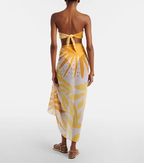 CALA DE LA CRUZ Luana Printed Beach Cover-up