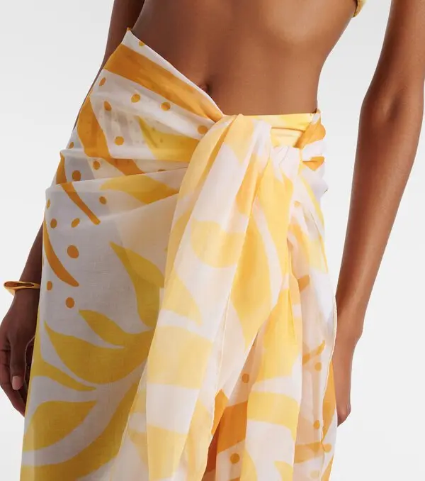 CALA DE LA CRUZ Luana Printed Beach Cover-up