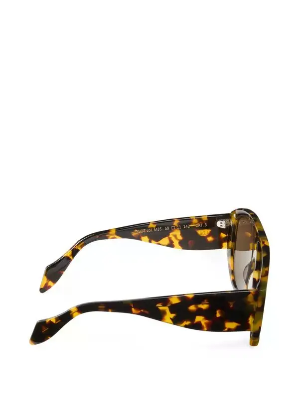 Pinko Pilot Logo-detail Sunglasses - Brown