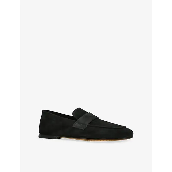 Officine Creative Blair 001 Suede Loafers - Black