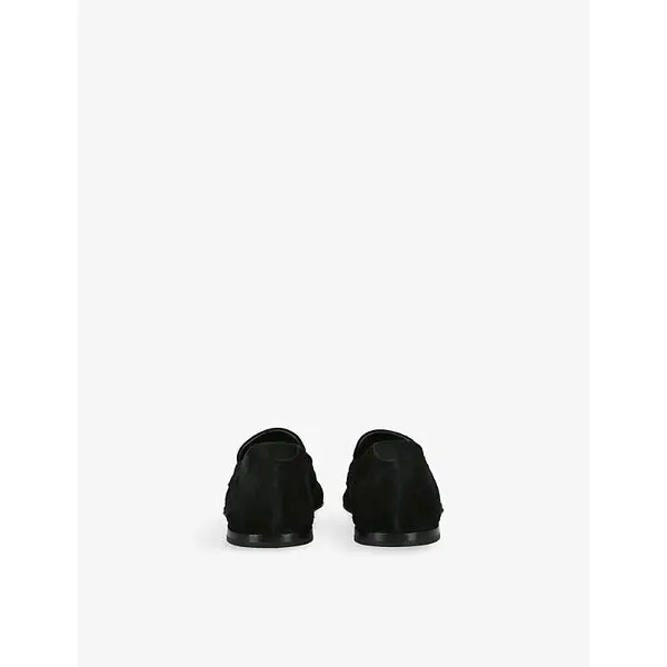 Officine Creative Blair 001 Suede Loafers - Black