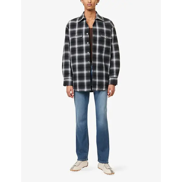 Paige Normandie Straight-leg Stretch-denim Blend Jeans