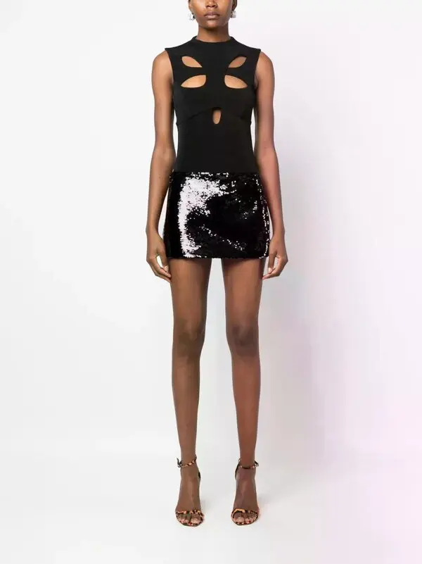 Philipp Plein Sequin-embellished Miniskirt