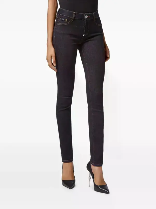 Philipp Plein Logo Plaque Jeans