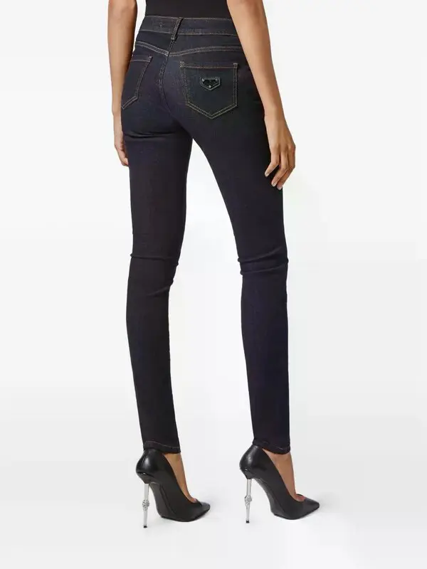 Philipp Plein Logo Plaque Jeans