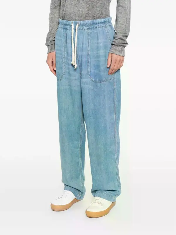 Officine Générale Ferry Relaxed Fit Denim Trousers