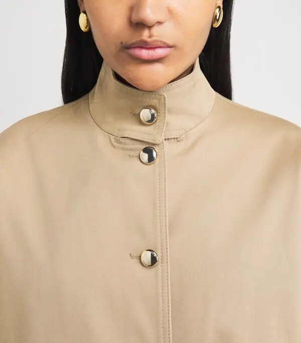 Maje Cotton High-neck Bomber Jacket