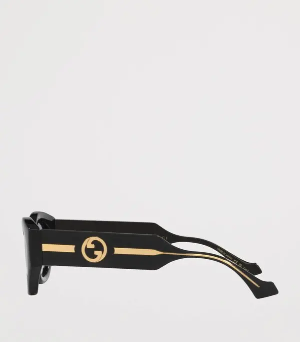Gucci Injected Oval Sunglasses