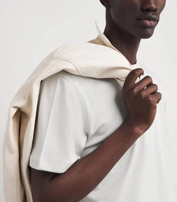 Eleventy Cotton-modal T-shirt - Beige