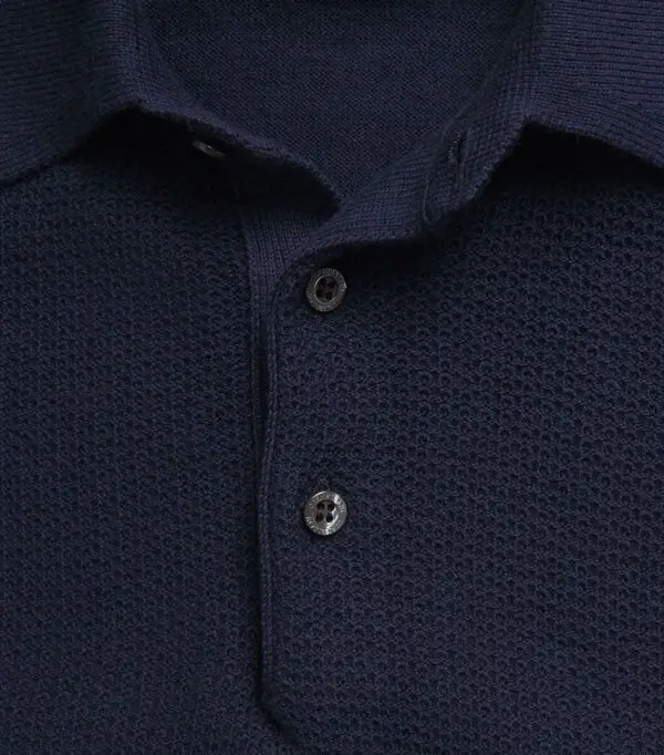 Corneliani Pima Cotton Basketweave Polo Shirt