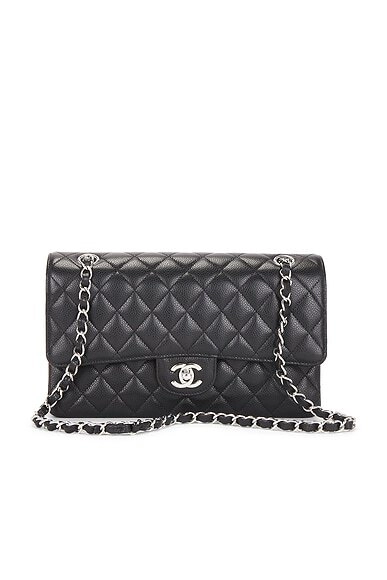 Chanel Caviar Medium Classic Double Flap Bag - Black