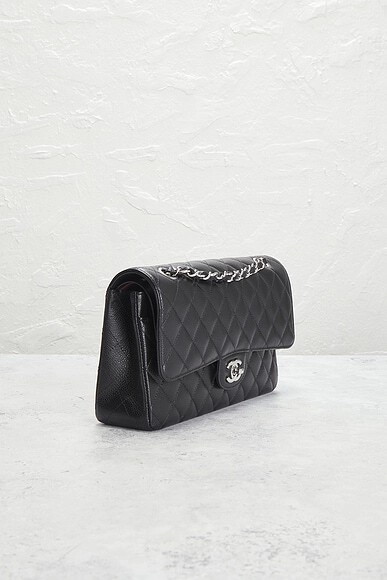 Chanel Caviar Medium Classic Double Flap Bag - Black