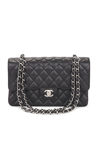 Chanel Caviar Medium Classic Double Flap Bag - Black