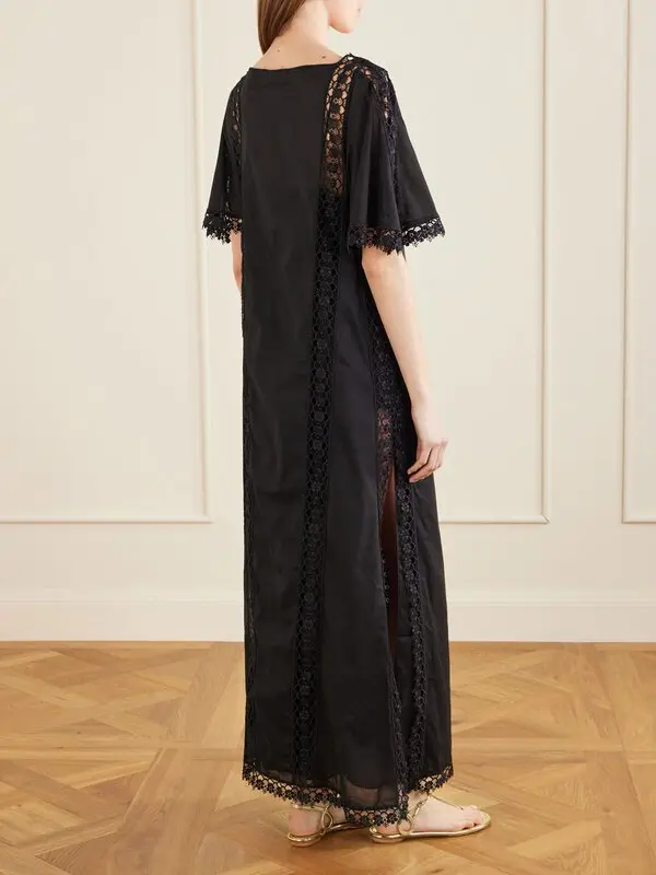 Charo Ruiz Ibiza Embroidered Cotton-blend Cover-up
