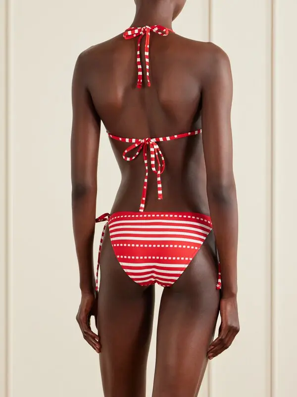 LEMLEM Malia Striped Triangle Bikini