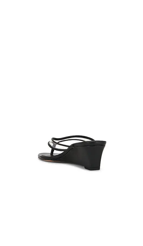 Veronica Beard Clea Wedge Sandal - Black
