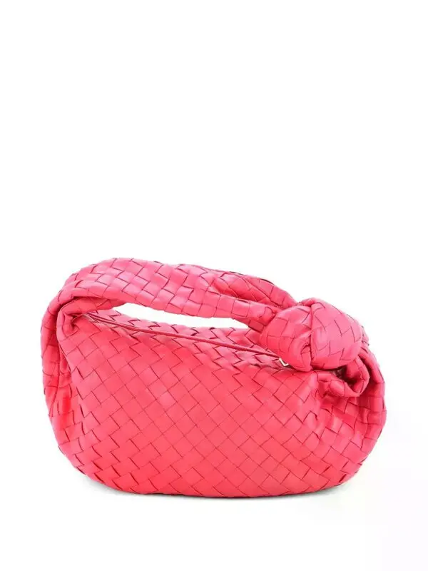 Bottega Veneta Jodie Intrecciato Nappa Teen Hobo Bag - Pink