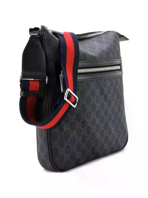 Gucci Gg Coated Canvas Messenger Bag