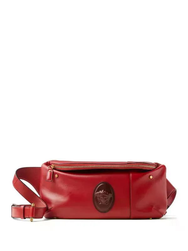 Versace Lou Nappa Belt Bag - Red