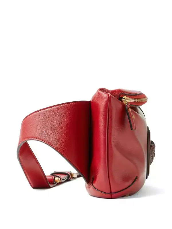 Versace Lou Nappa Belt Bag - Red