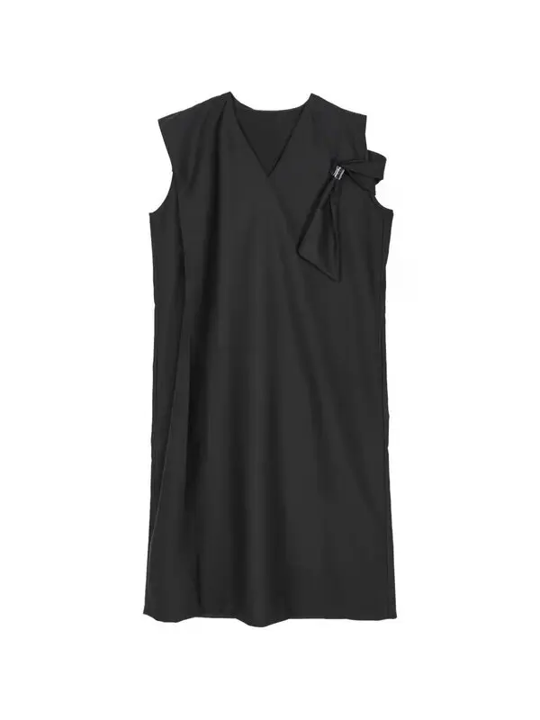 JNBY Sculptural V-neck Midi Dress - Black