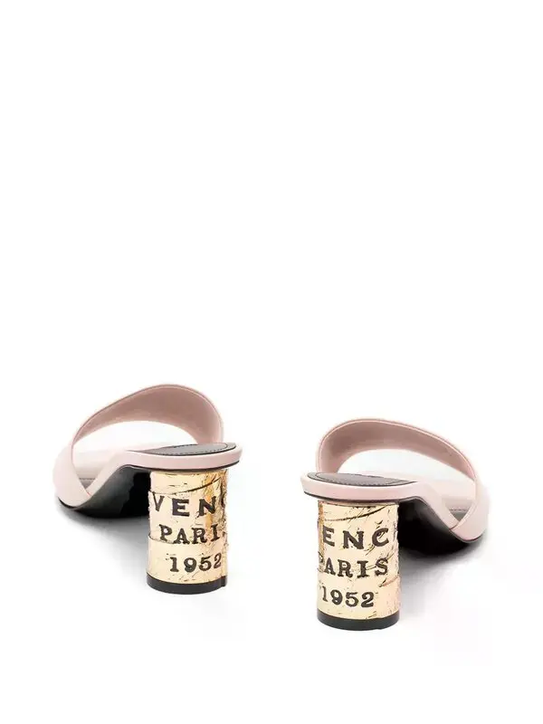 Givenchy Tape Heeled Leather Sandals
