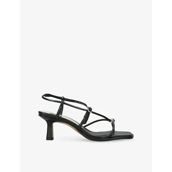 Dolce Vita Mylee Leather Heeled Sandals - Black