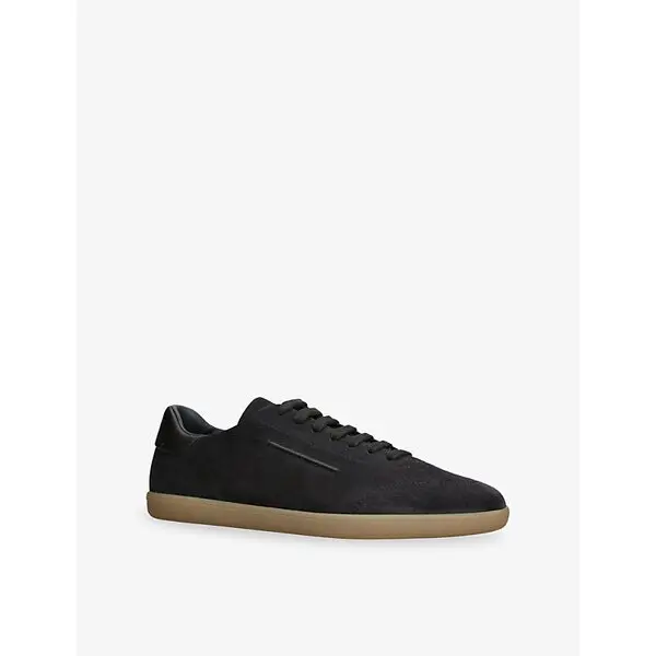 Zegna Suede Lace-up Trainers - Navy